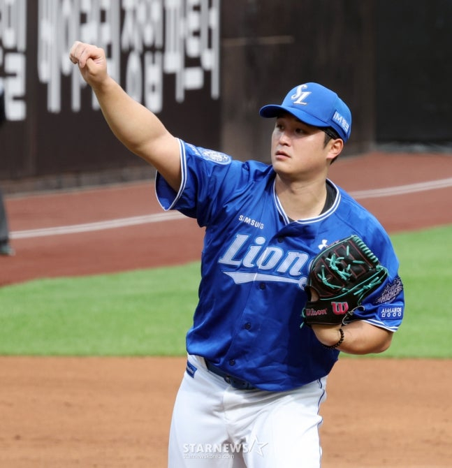 10년간 가을 ERA 11.16→올해 13이닝 무실점, 최원태 대체 뭐가 달라졌나 "생각 안 하고 사인대로 던졌다" [PO2 현장인터뷰]