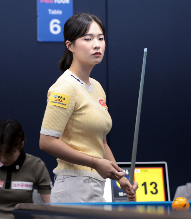 ‘LPBA 기대주’ 박정현, 64강서 ‘원조 퀸’ 임정숙 꺾고 전체 1위로 32강행