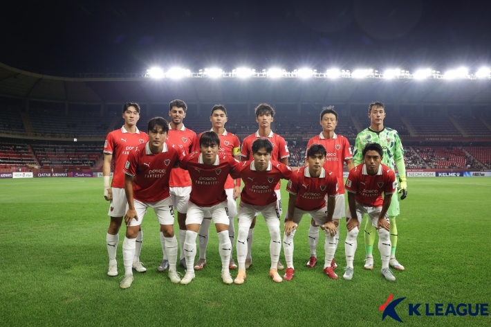 '15초 만에 실점이 결승골' 포항, 싱가포르 원정서 ACL2 첫 패배
