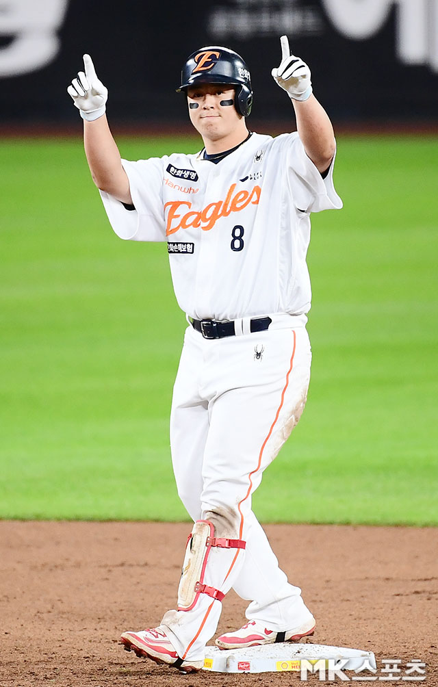 노시환 ‘또 다시 찬스 잡는 2루타’ [MK포토]