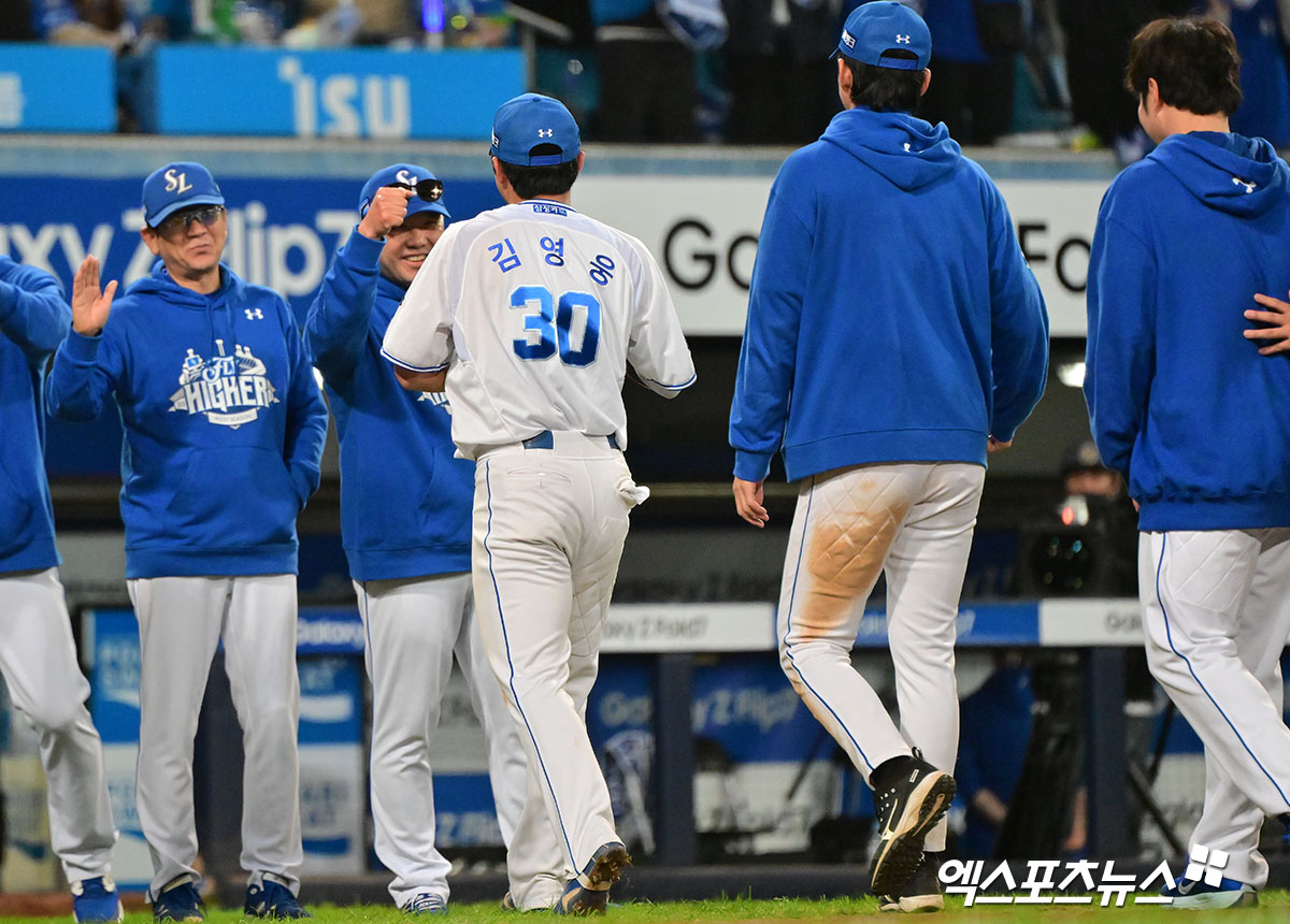 'WC→준PO→PO 11G' 박진만 감독 "문동주 나올 수도 있다고 생각…폰세+와이스는 예상 못 해" [PO5]