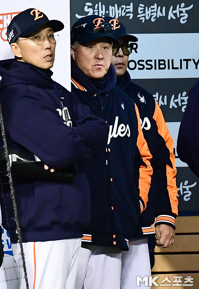 김경문 감독 ‘KS 잠실 악연 끊기 힘드네’ [MK포토]