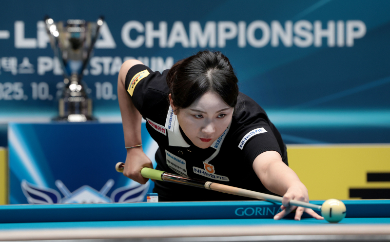 ‘누적 상금 1억 9617만원’ 김민아, LPBA 결승 역대 두 번째 4-0 승리…김상아 꺾고 우승