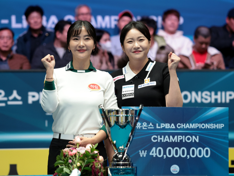 ‘LPBA 역대 두 번째 4:0’…김민아, 김상아 꺾고 통산 4회 우승
