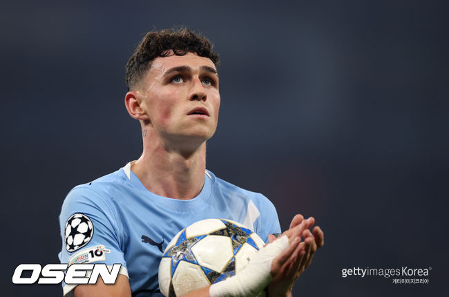 '멀티골 폭발' BVB전 승리 이끈 포든, POTM 선정...첫 UCL 멀티골 [공식발표]