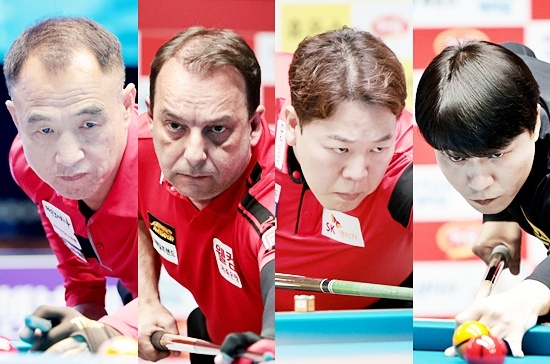 ‘하림pba 우승향방 산체스 이승진 최성원 강동궁 4강대결로 압축