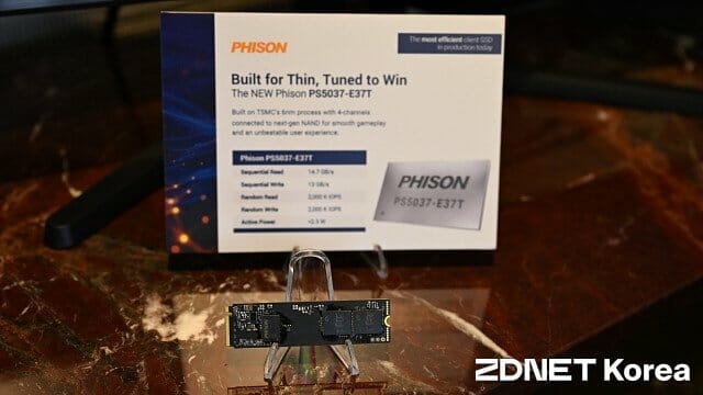 파이슨, PCIe 5.0 SSD용 새 컨트롤러 'E37T' 공개