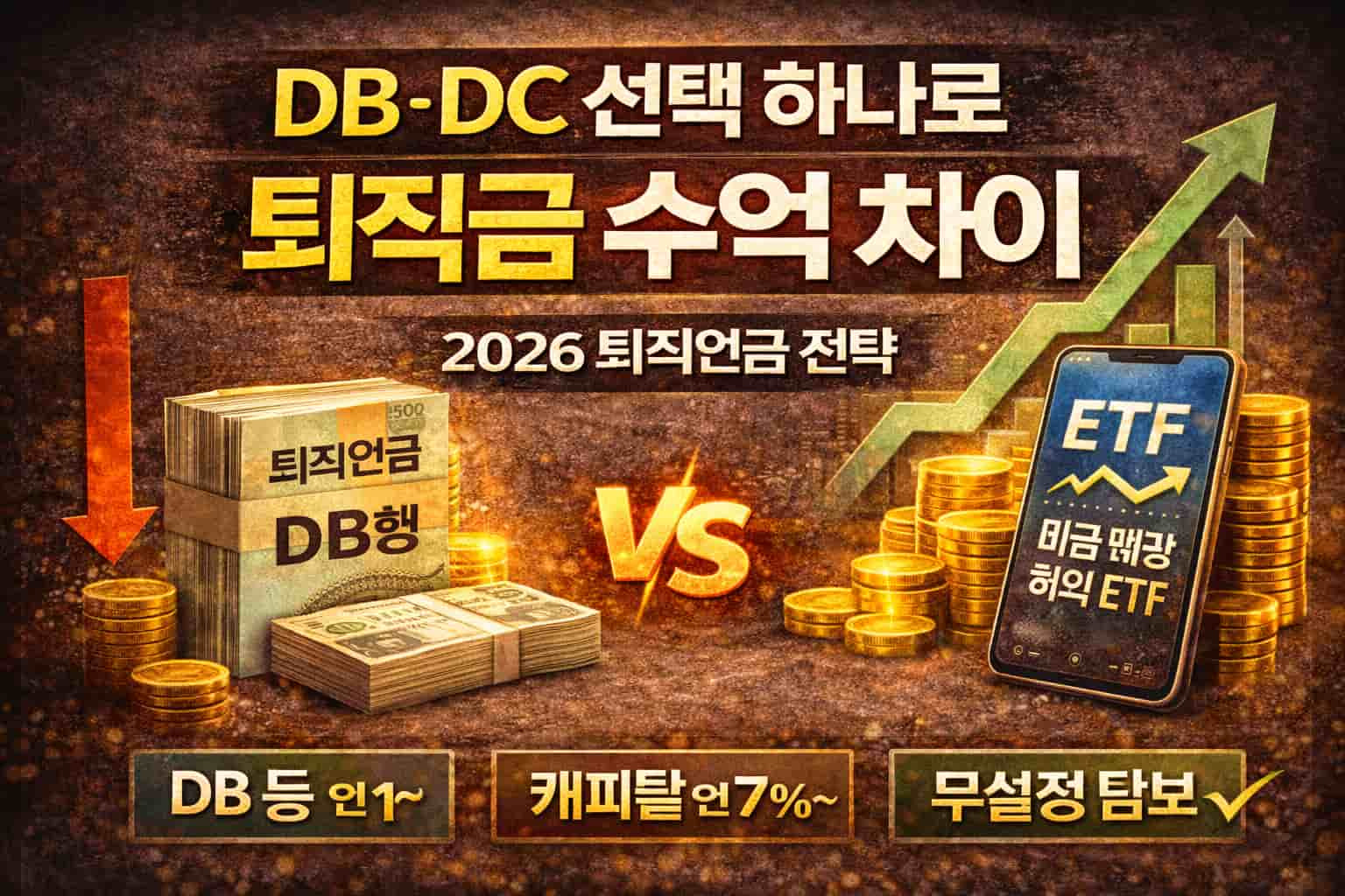 퇴직연금 DB·DC 차이 완벽 정리｜ETF 운용으로 수익률 5% 높이는 전략 (2026) | 하루하루 결혼하기