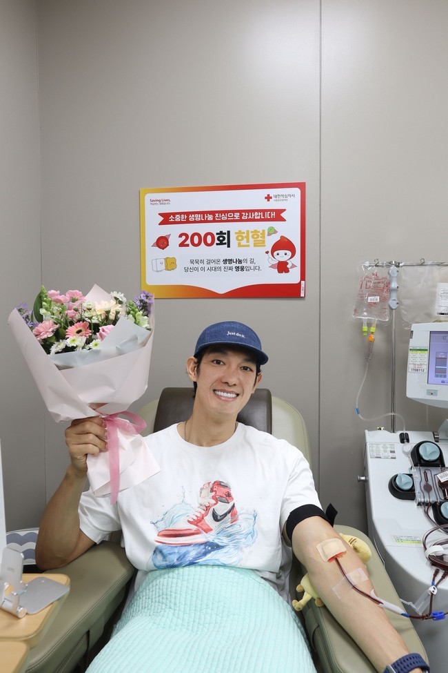 박재민 헌혈 200회 달성, 헌혈홍보대사다운 선한 영향력