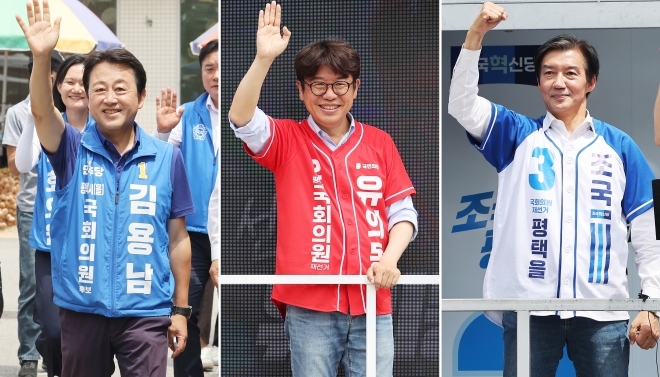 친명계 대거 김용남 지원유세… 조국 “단일화 끝, 자력으로 1등 할 것”