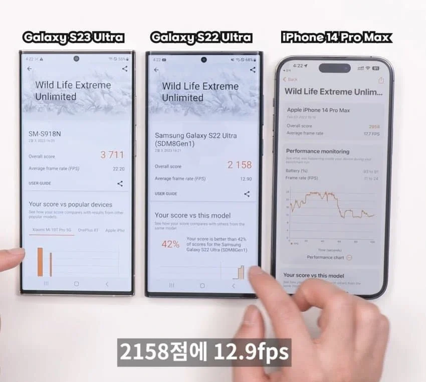 갤럭시S23 시리즈가 S22에 비해 얼마나 개선됐는지 정리 > 이슈 유머 | 짤티비 - JJTV.KR