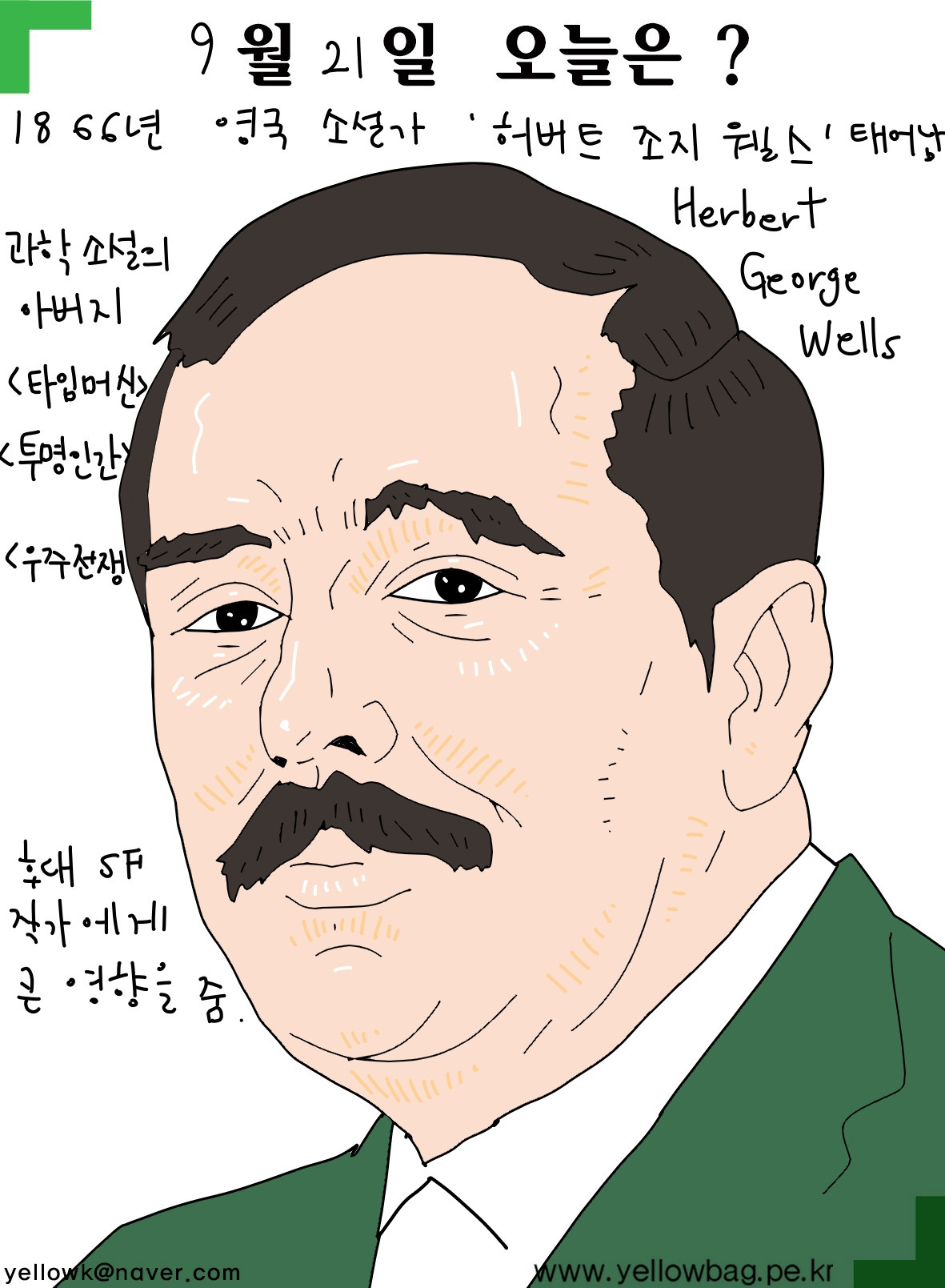 9월21일 영국 소설가 허버트 조지웰스 태어남