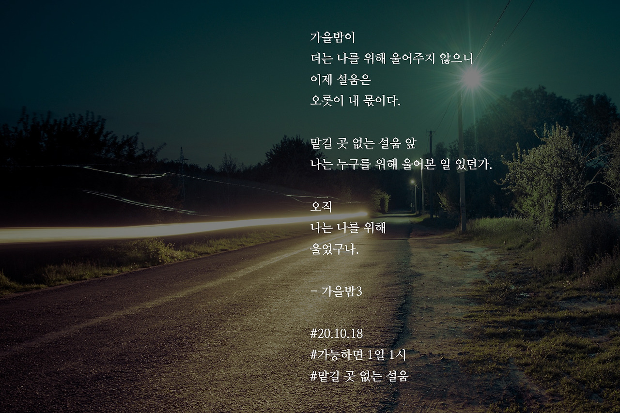 가능하면 1일 1시 가을밤3