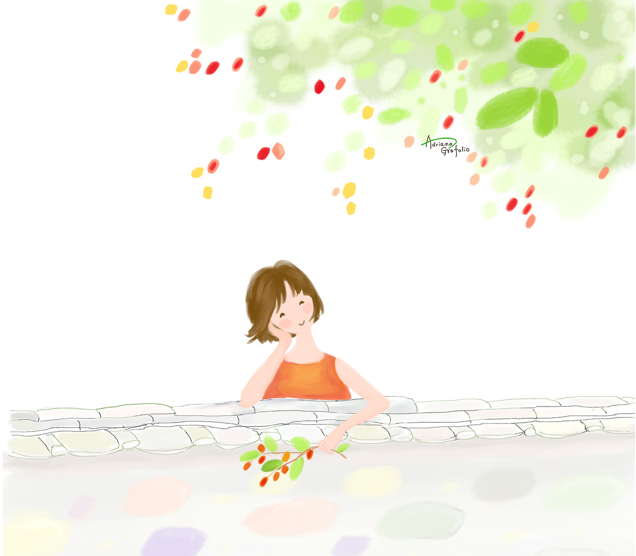 감성 일러스트 우리 집에 놀러 와~