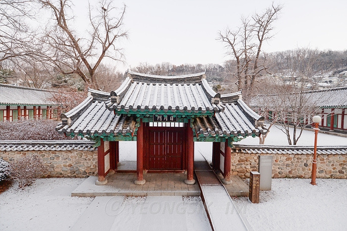 전주향교의 겨울 풍경