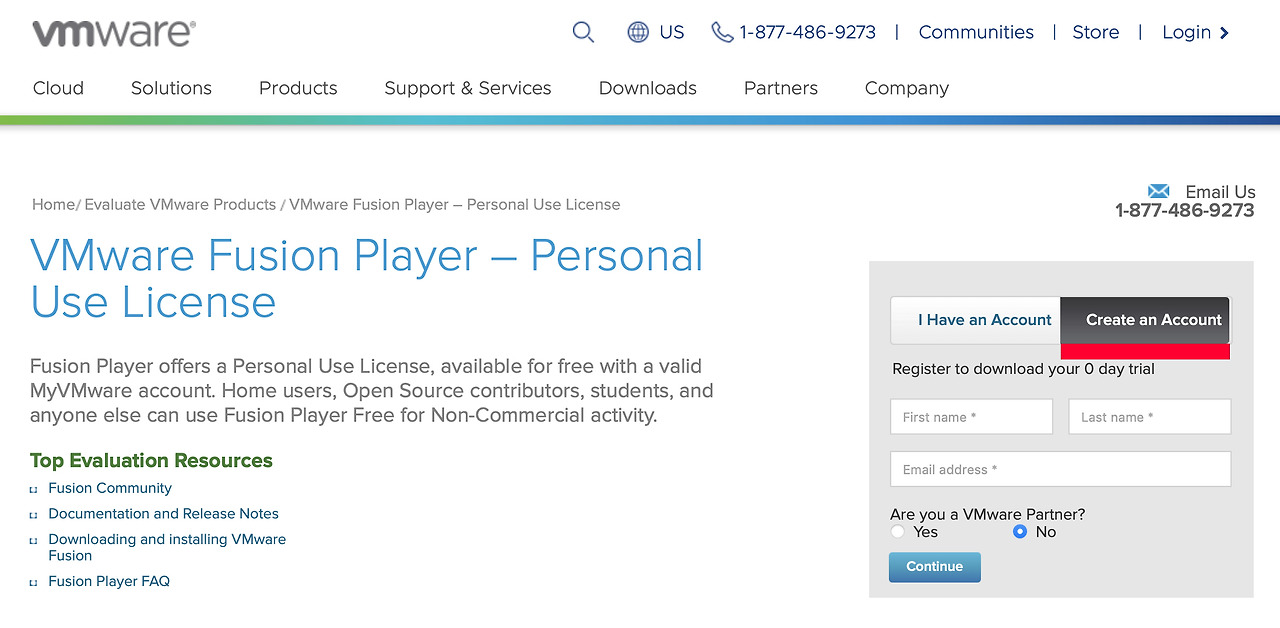 VMware, Fusion 12 개인 무료 사용 방법
