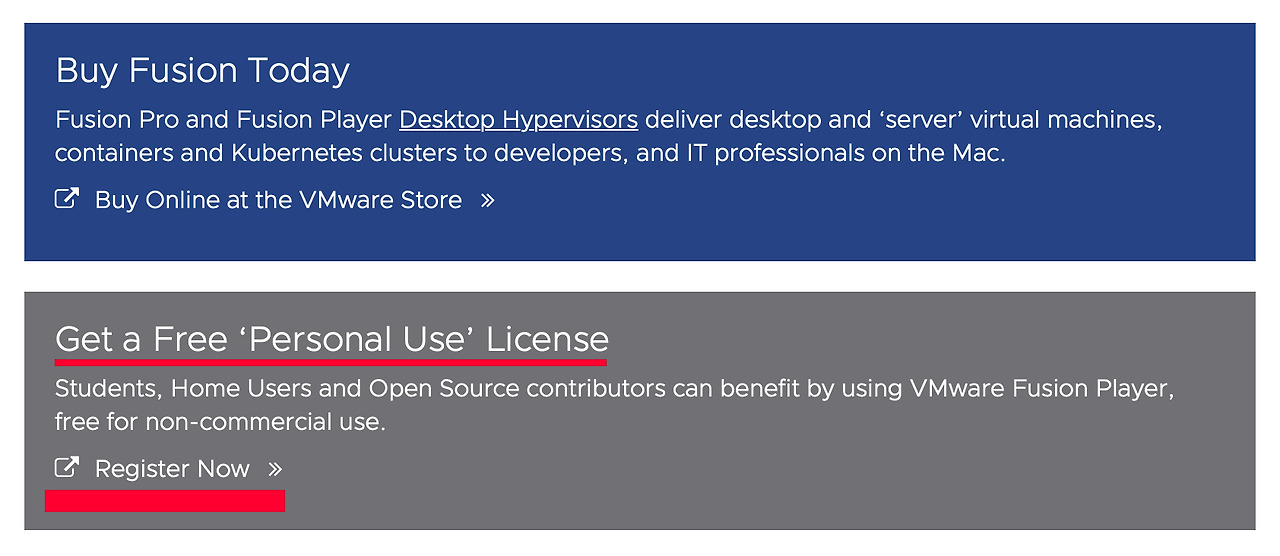 VMware, Fusion 12 개인 무료 사용 방법