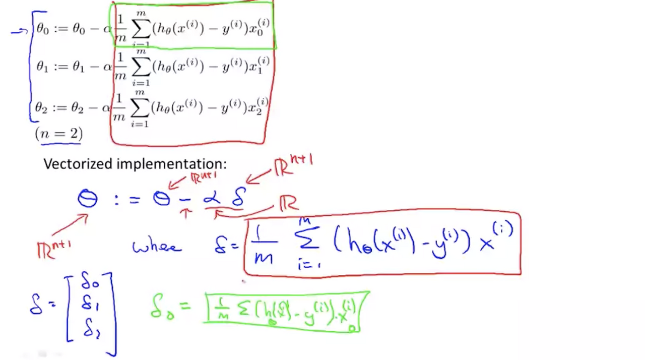 앤드류 응의 머신러닝 정리 (5-6): 옥타브 벡터화