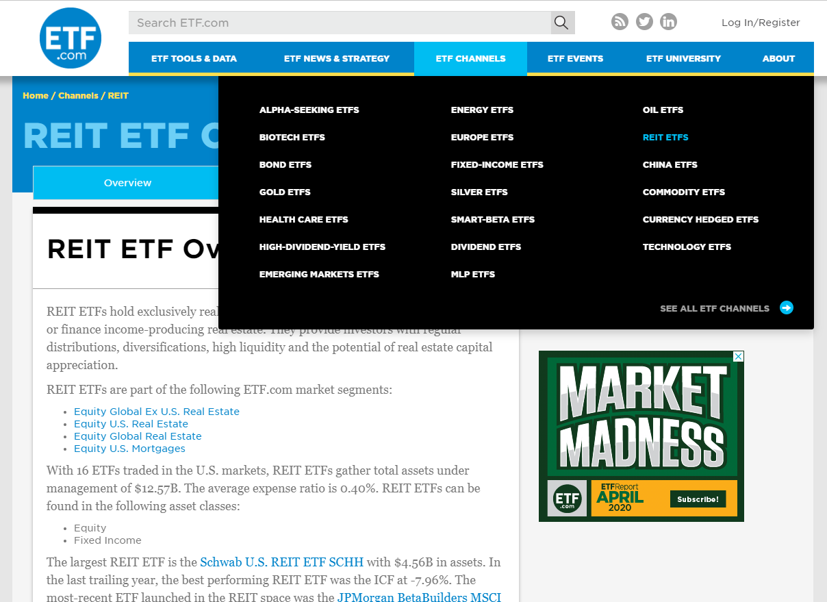 해외 ETF 즐겨찾기 사이트(2) : ETF.COM