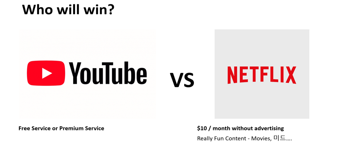 YouTube vs. Netflix