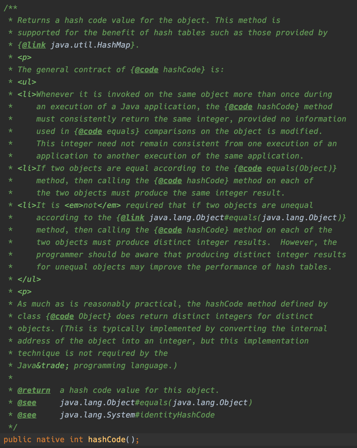 HashCode 알아보기
