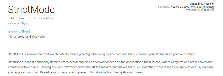 Android Strict Mode