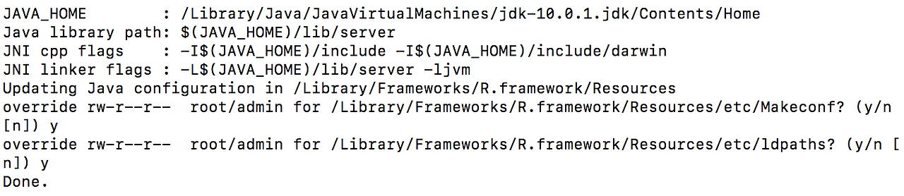 Mac OS_R : rJava 패키지 설치 오류