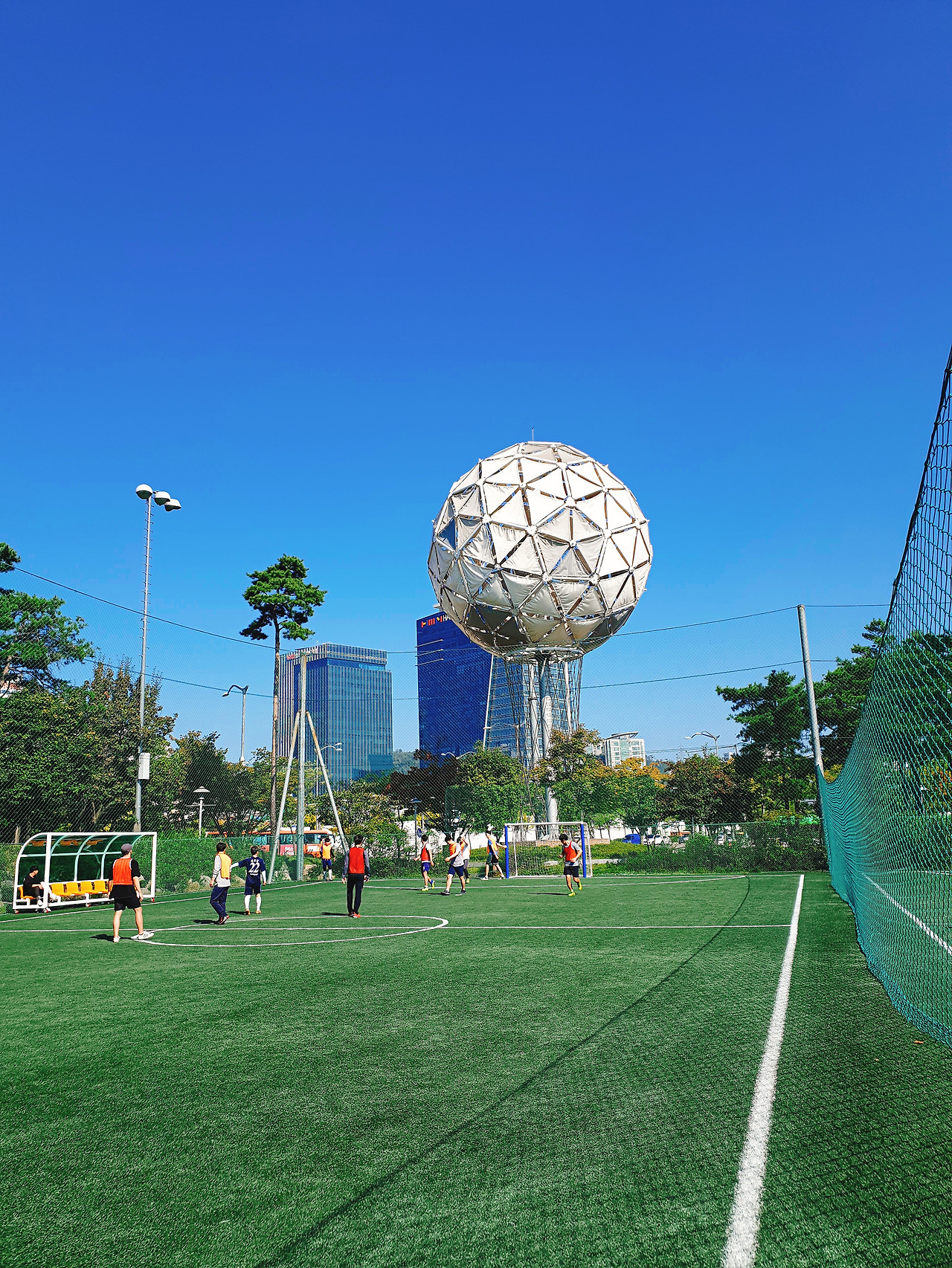 상암 풋살 경기장에서 축구 축구 풋살