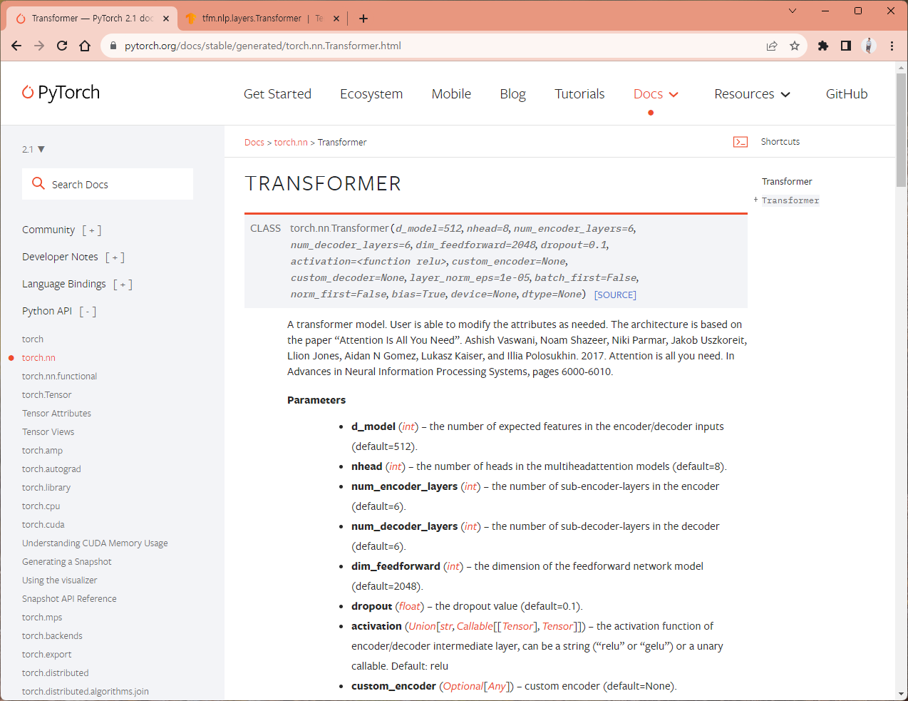 Transformer: 한영 번역기 만들기