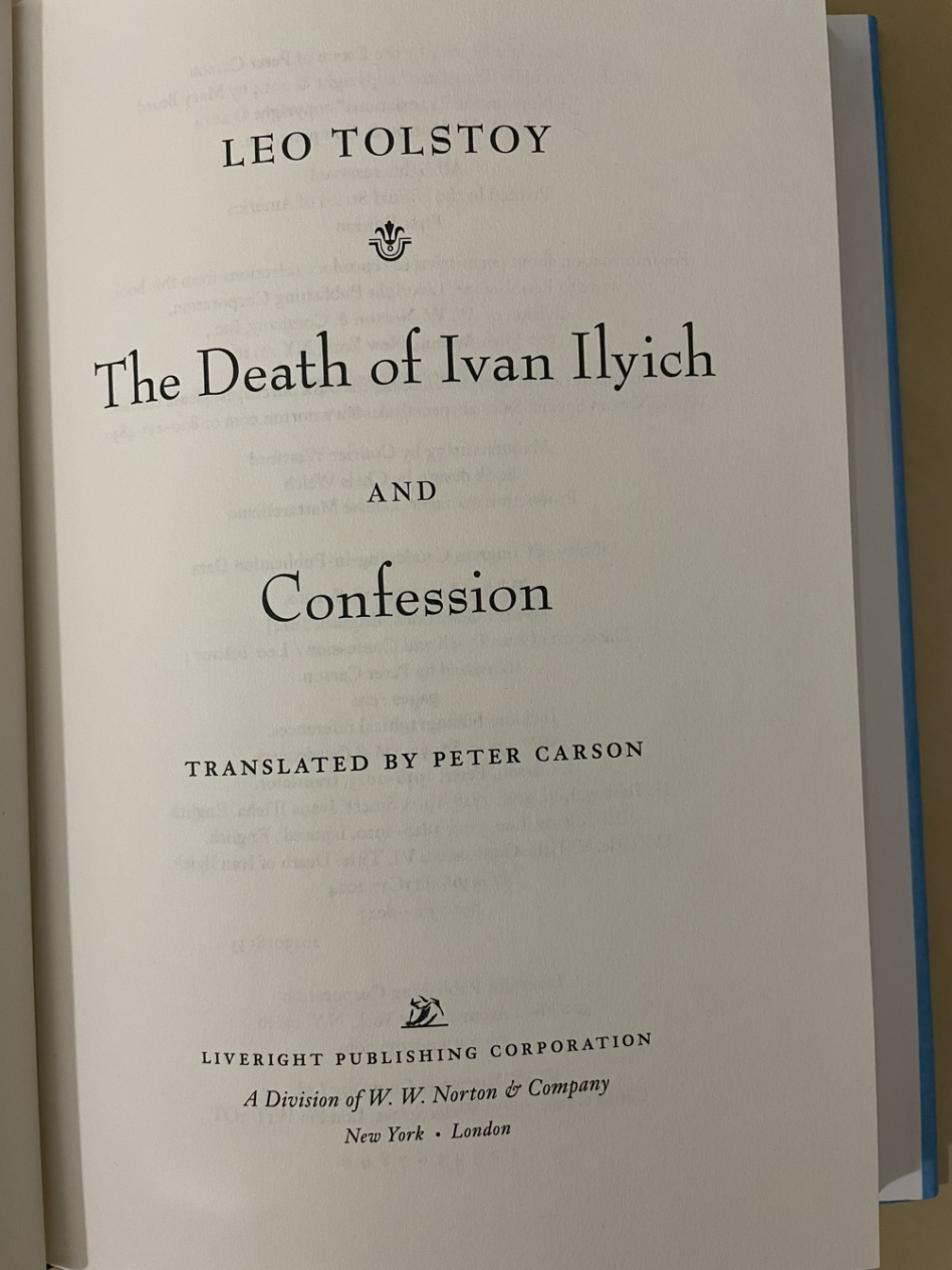 [Confession] by Leo Tolstoy