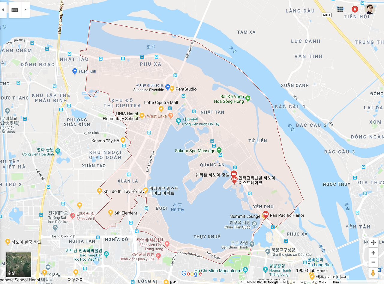 하노이 도심 속의 바다, 서호