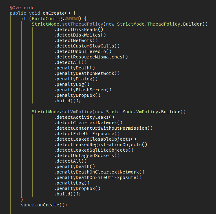 Android Strict Mode