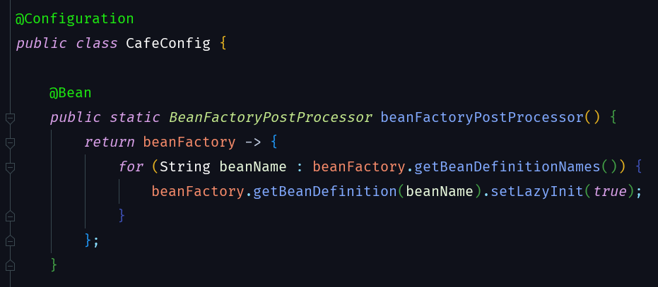 Spring Lazy Initialization