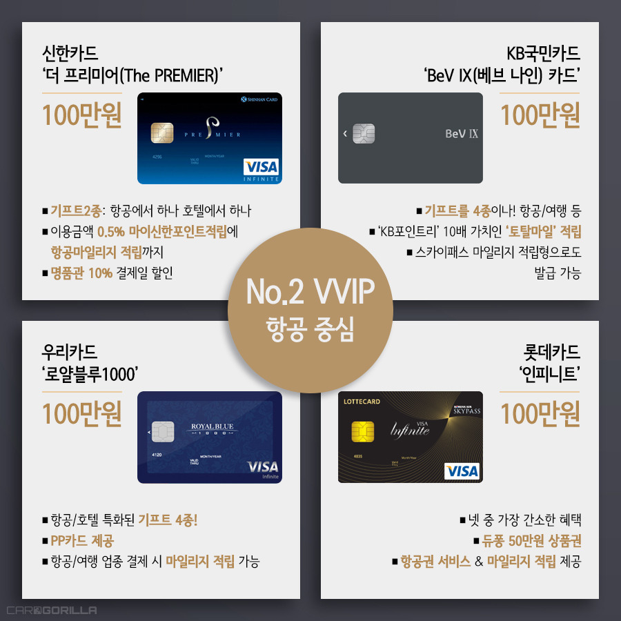 ‘아무나 가질 수 없는’ VVIP 프리미엄 카드의 세계