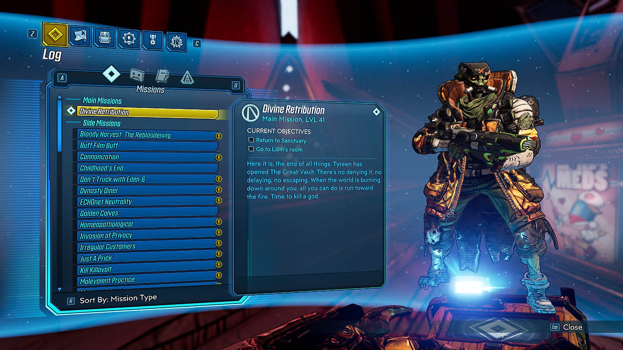 게임 UI 스터디 : Borderlands3