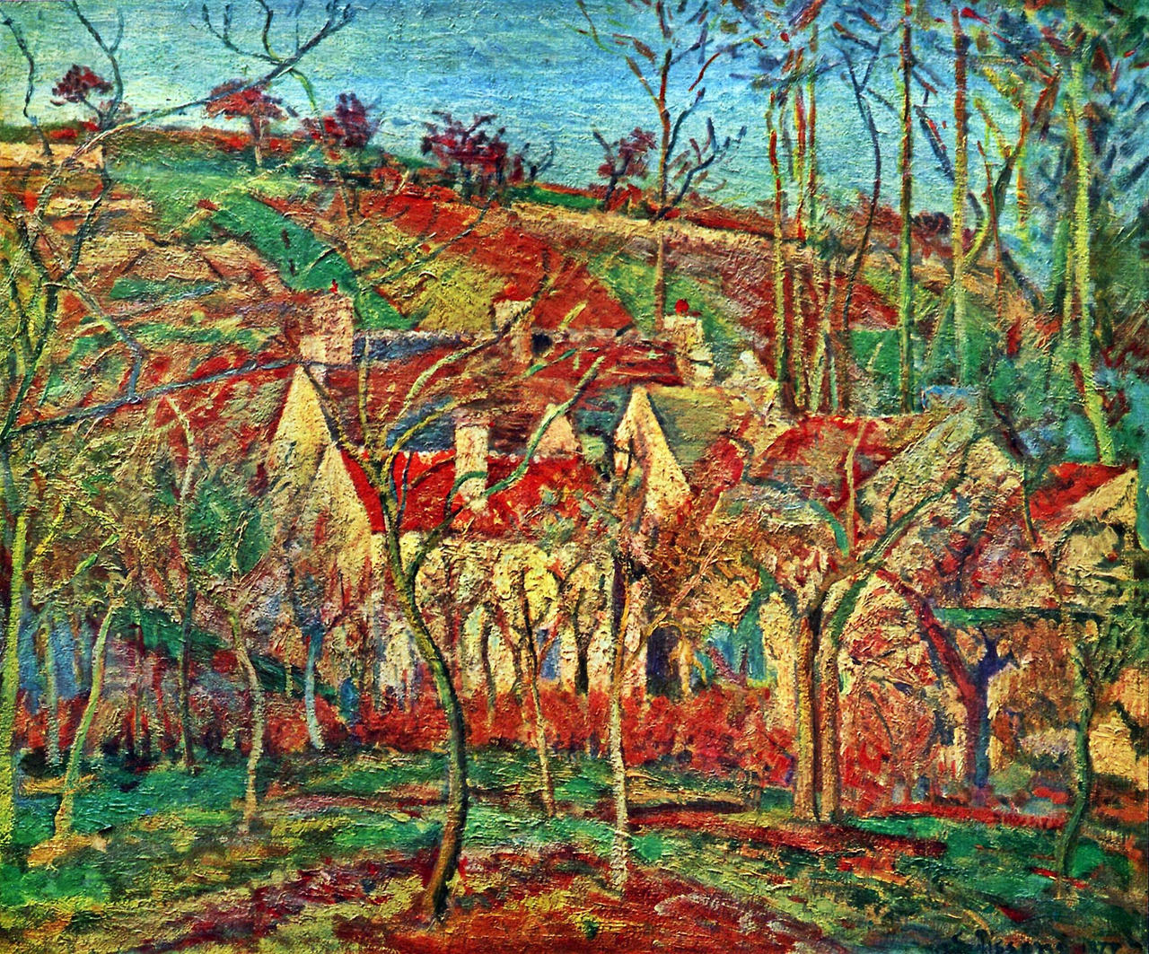 Les Toits rouges....,1877