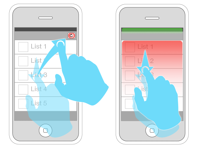 Pull to Refresh UI와 사례