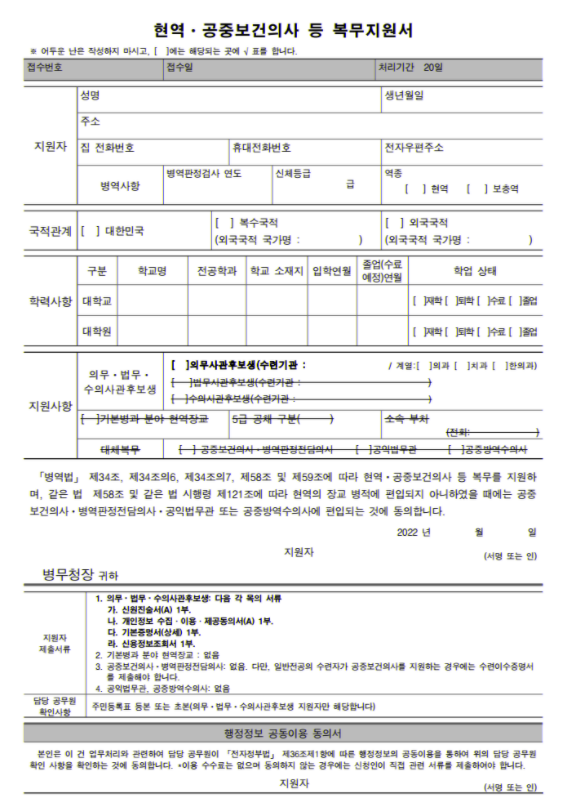 공보의/군의관 - 의사들의 군 복무 (1)