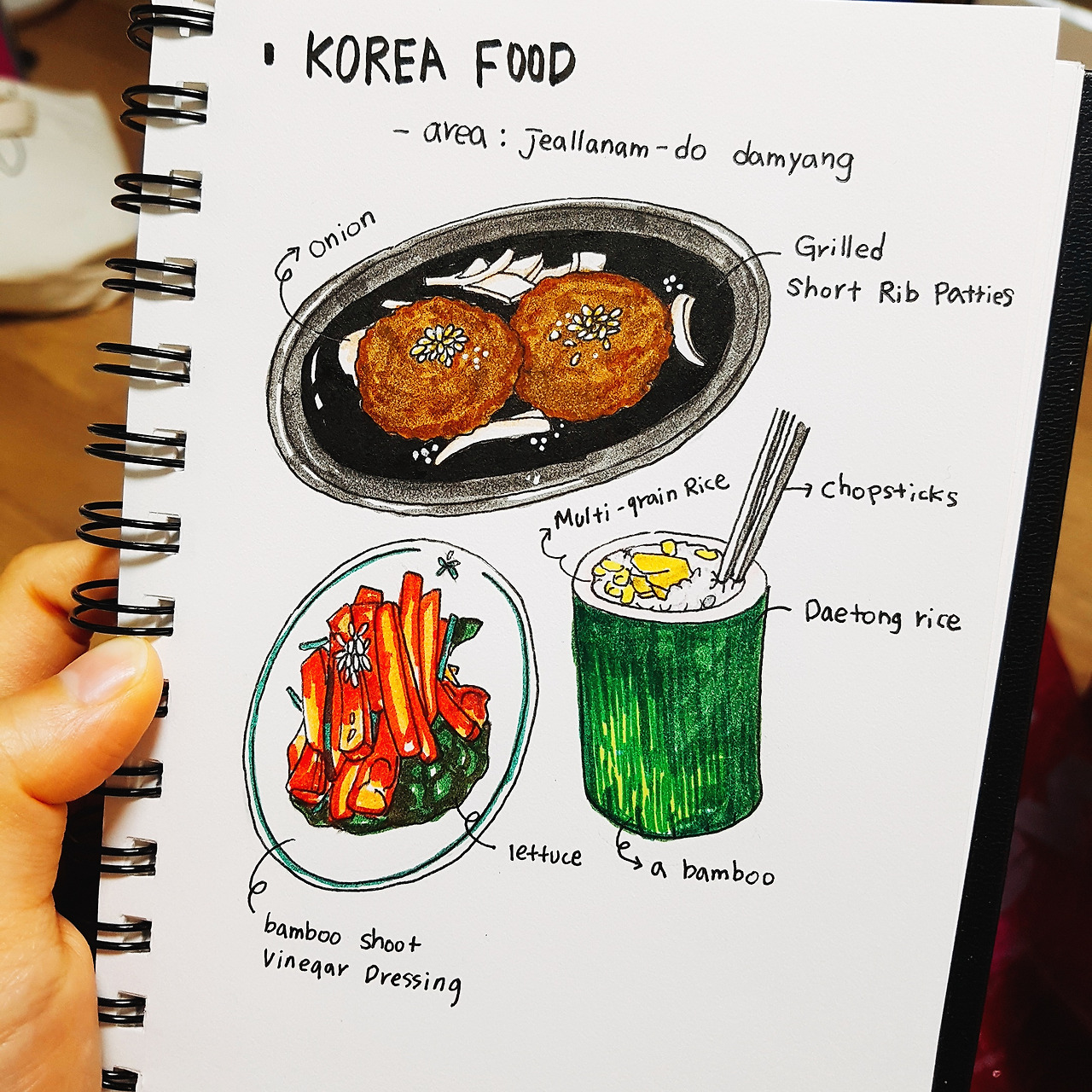 Korea food area_damyang