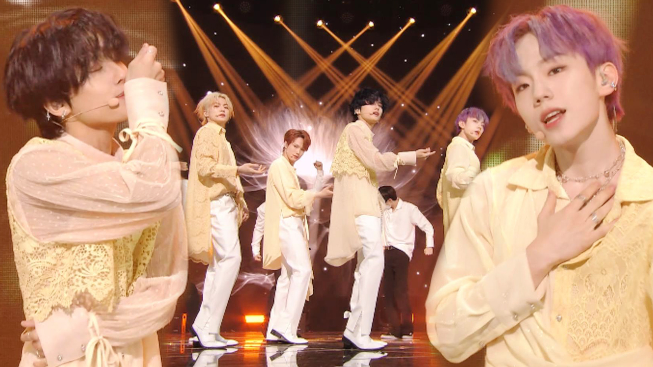 다음연예 | ‘엘라스트유’의 몽환적인 카리스마! ‘봄의 시작’ - SBS 인기가요 - 20210530